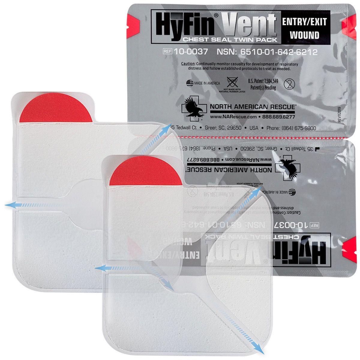 HYFIN VENT CHEST SEAL TWIN PACK – Techline Trauma