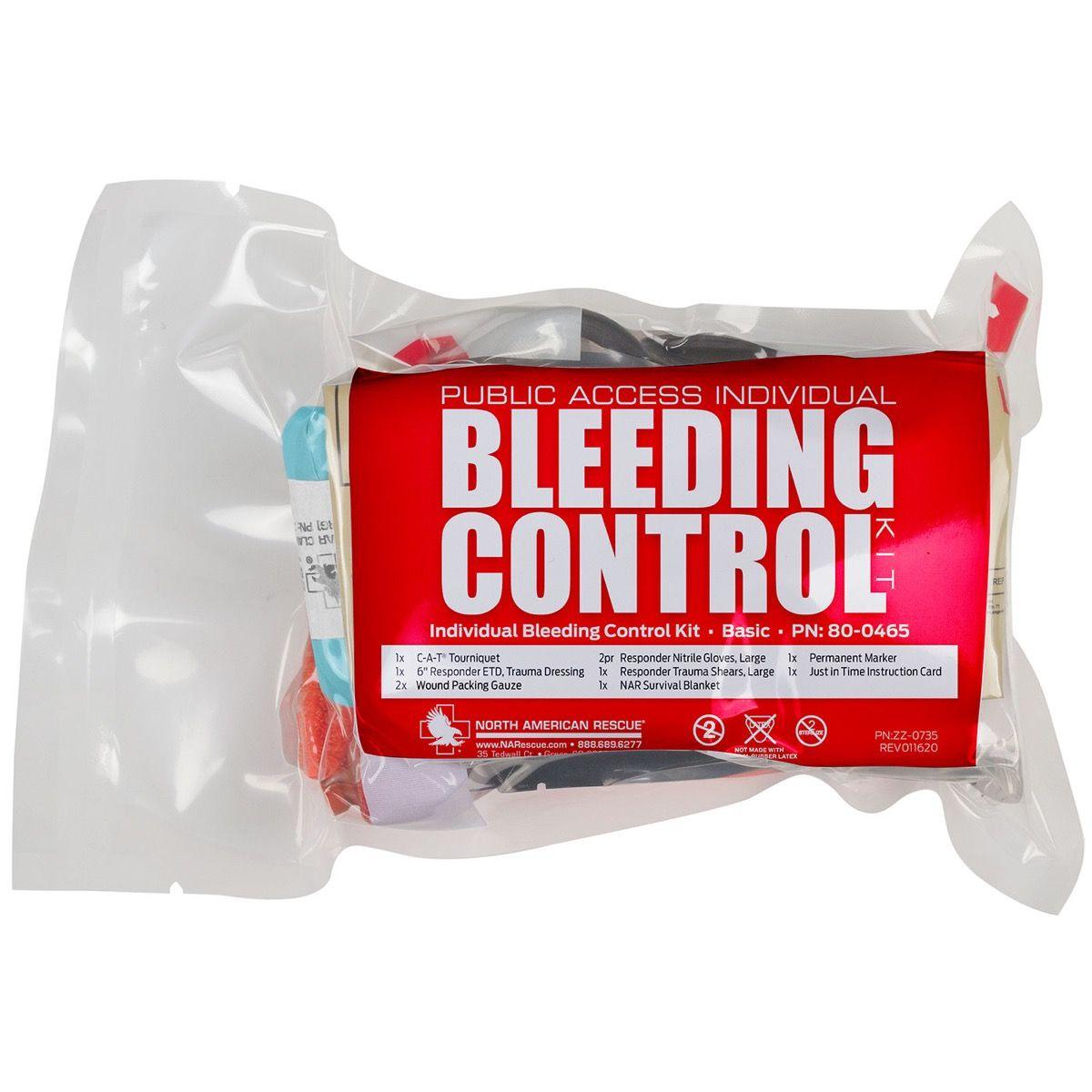 PUBLIC ACCESS INDIVIDUAL BLEEDING CONTROL KIT - VACUUM SEALED BASIC ...