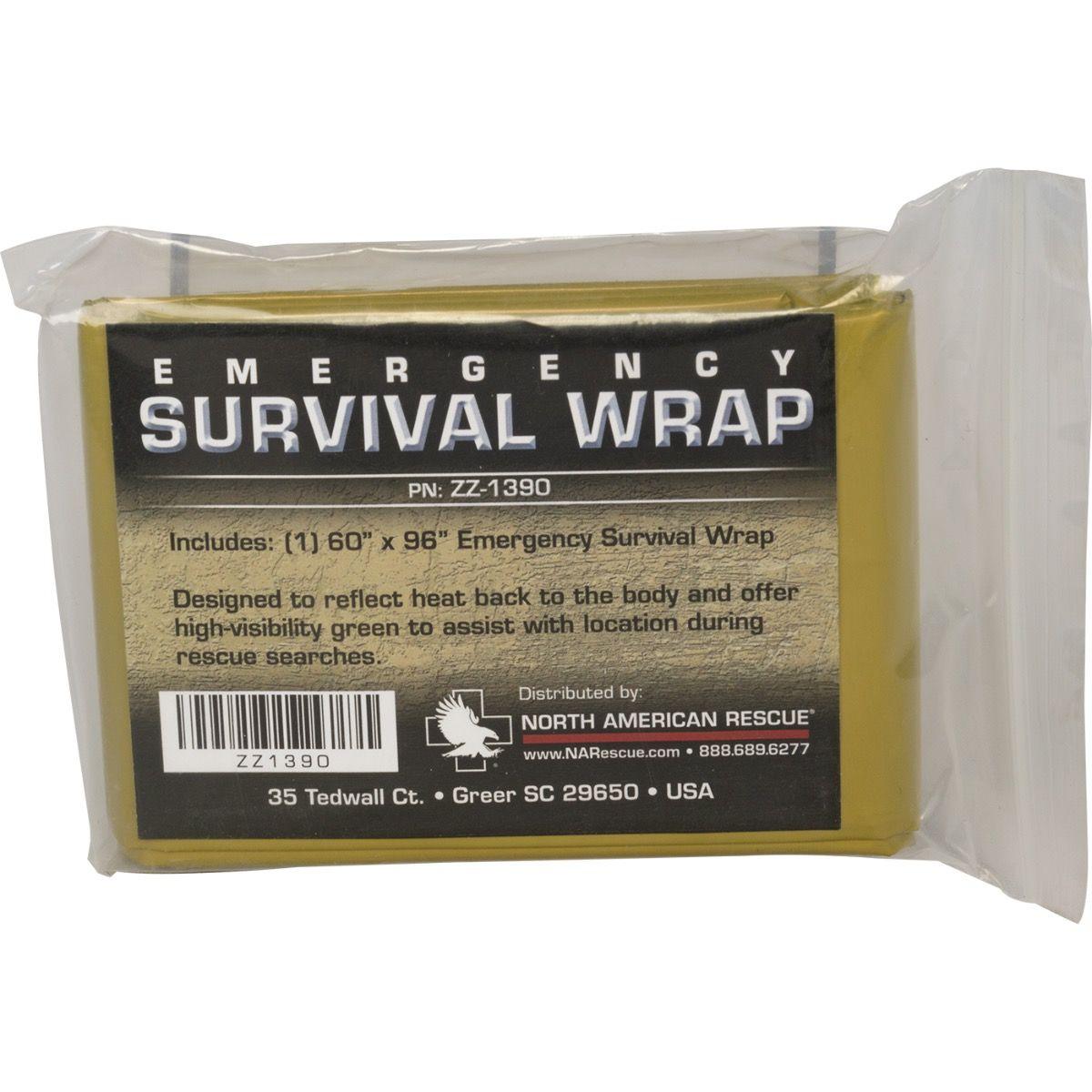 EMERGENCY SURVIVAL WRAP EMERGENCY SURVIVAL WRAP - GREEN – Techline Trauma